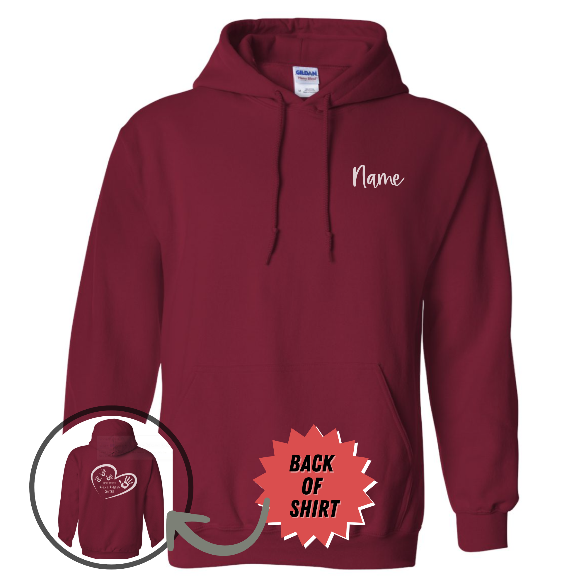 Holy Cross Logo Hooded Sweatshirt Cardinal Red – TheBirchStreet